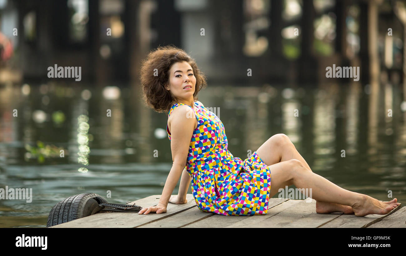 Pier river hi-res stock photography and images - Alamy