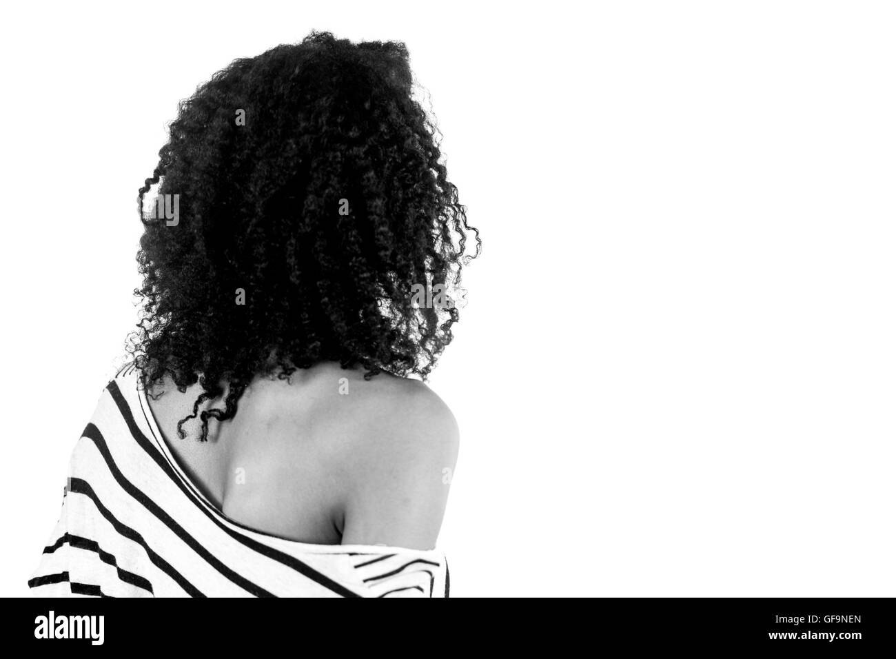 female model attractive woman on plein background with copy space ...