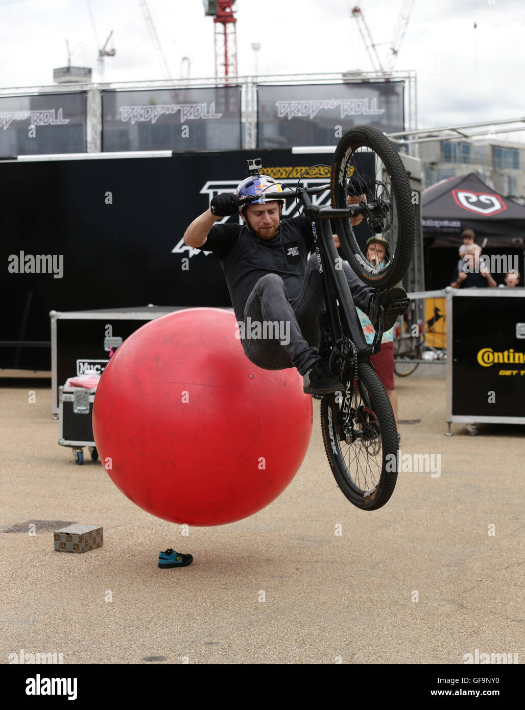Scottish trials cyclist Danny Macaskill displays his skills at a Drop ...