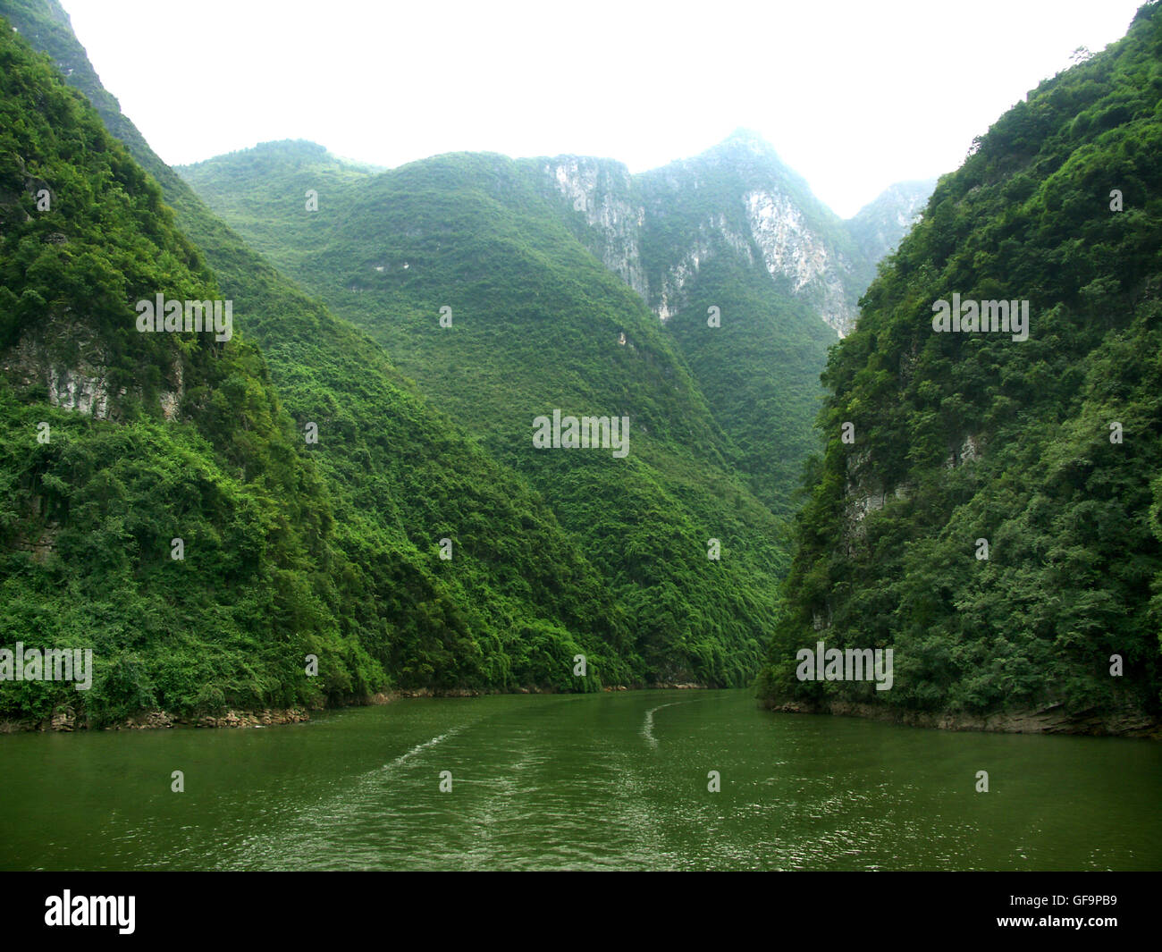 Cruising up the Shennong Stream, a tributary of the Yangtze River in ...