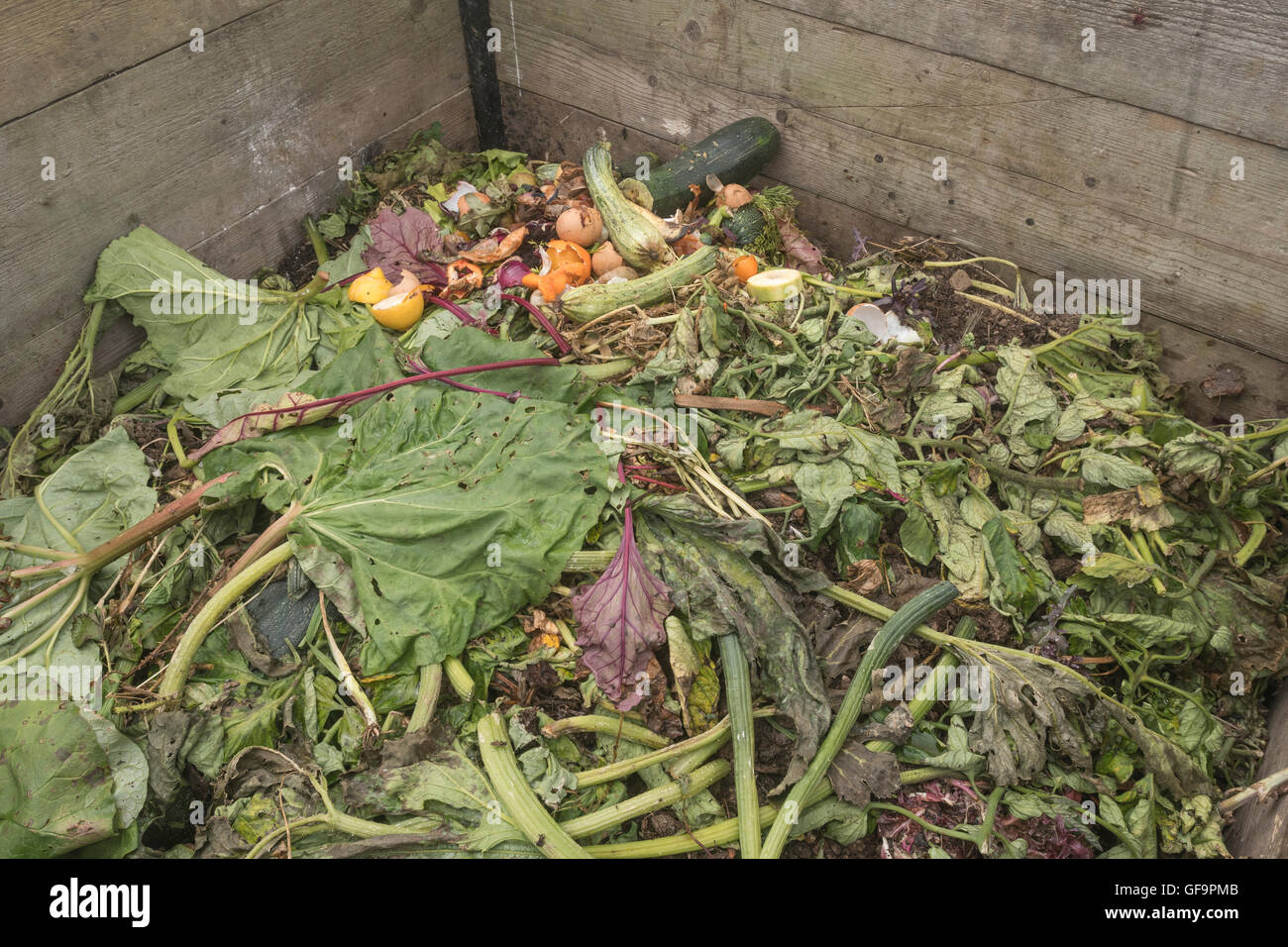 Garden composting bay - as a metaphor for recycling, allotments ...