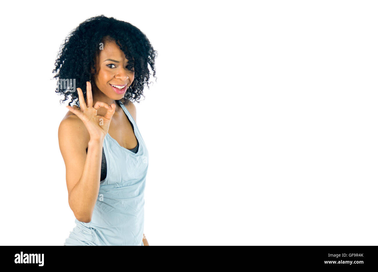 female model attractive woman on plein background with copy space ...