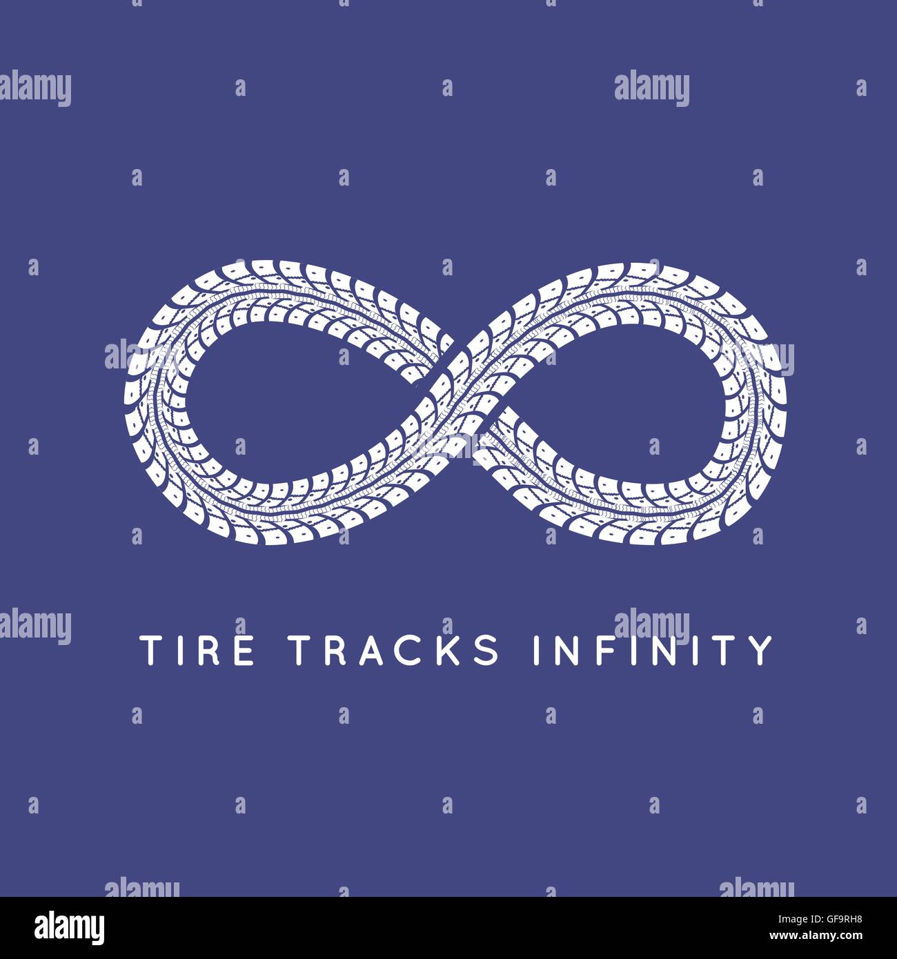Tire Tracks in Infinity Form Stock Vector Image & Art - Alamy