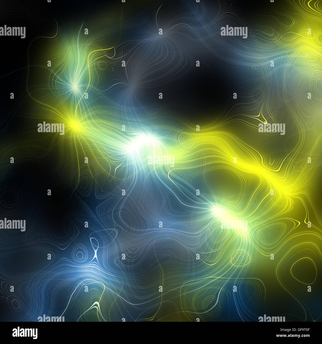 Abstract plasma discharge as a background. Psychedelic color image ...