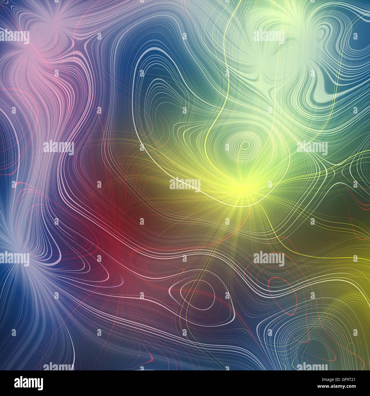 Abstract plasma discharge as a background. Psychedelic color image ...