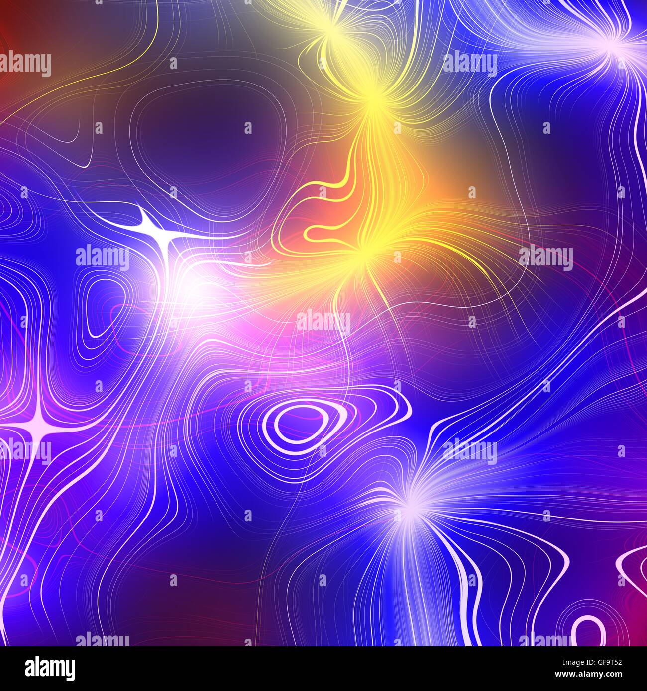 Abstract plasma discharge as a background. Psychedelic color image ...