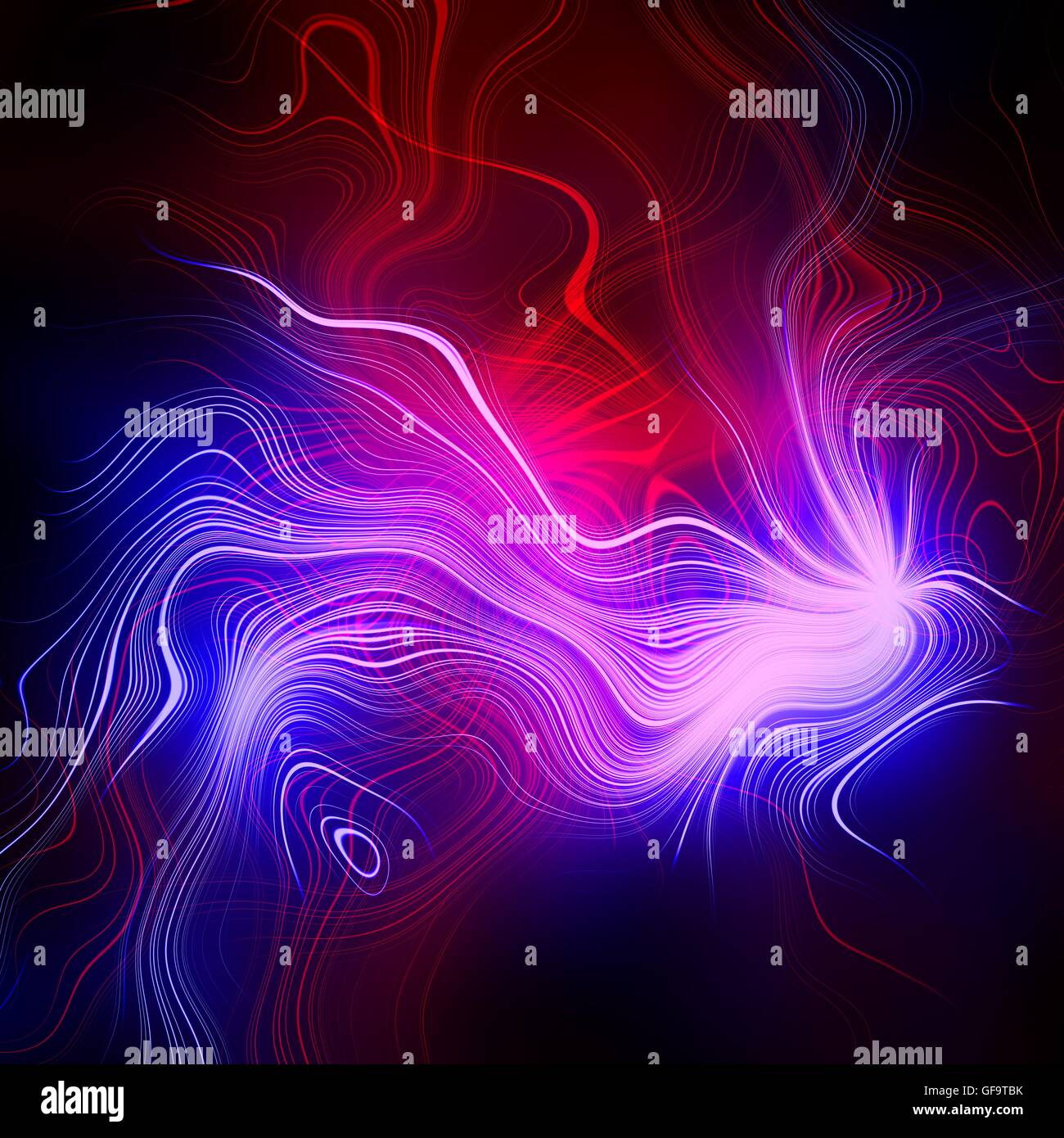 Abstract plasma discharge as a background. Psychedelic color image ...