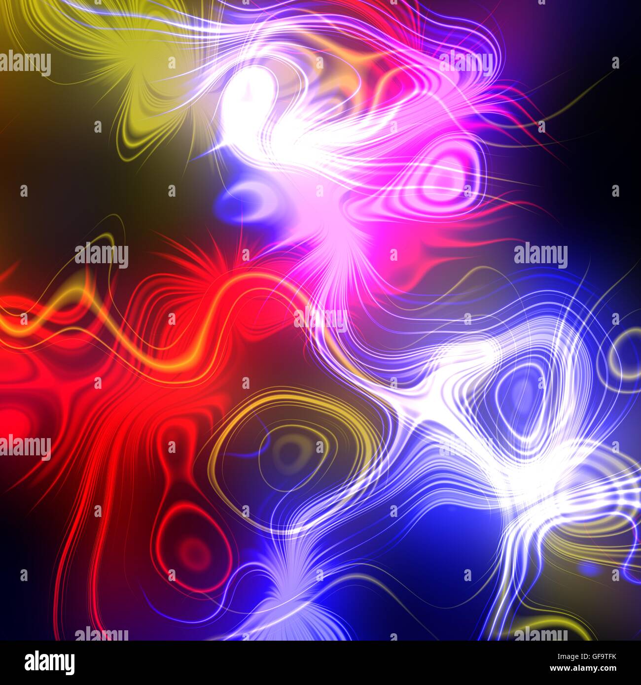 Abstract plasma discharge as a background. Psychedelic color image ...