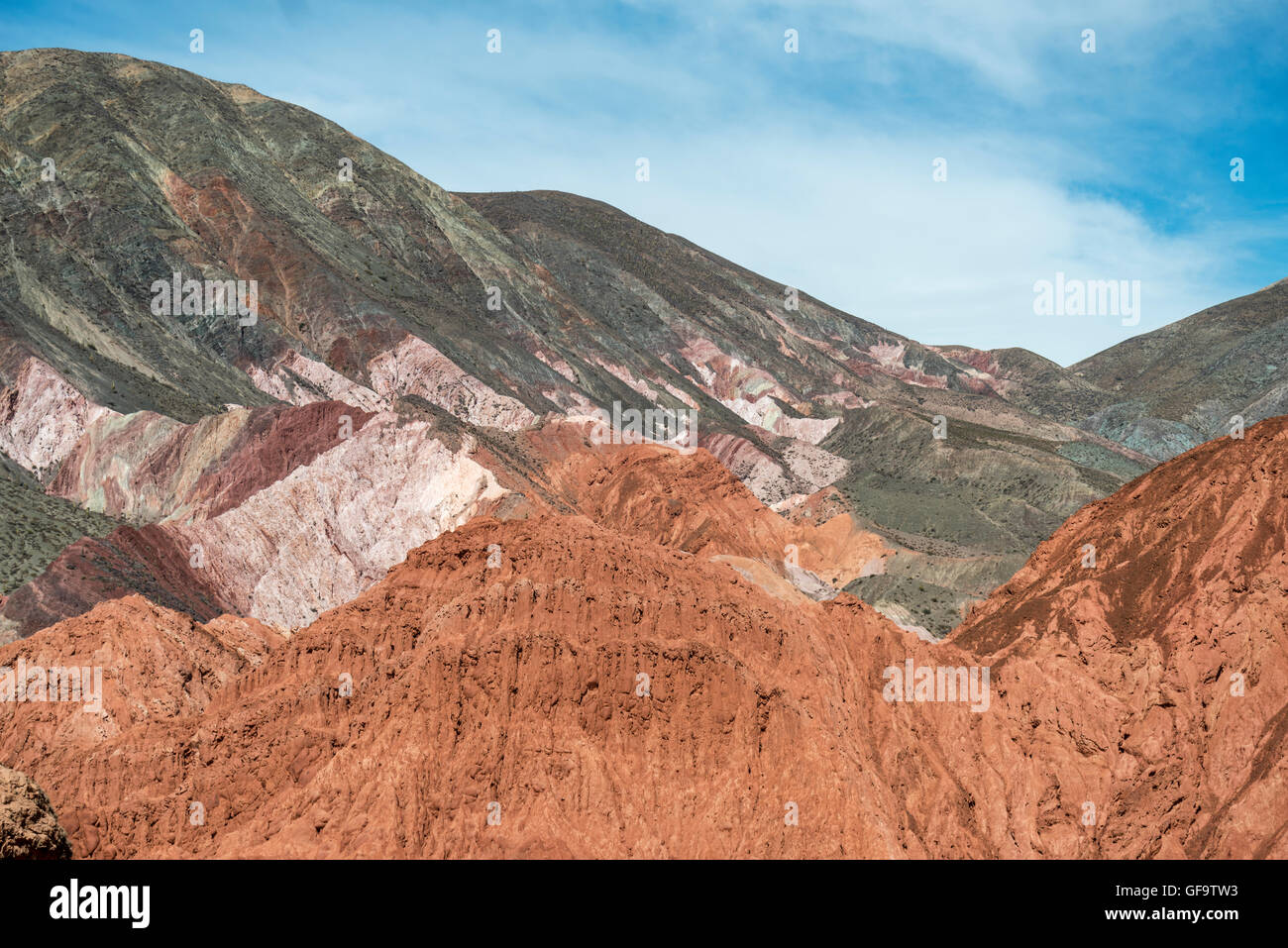 Cloud formations on colorful desert mountains Stock Photo - Alamy