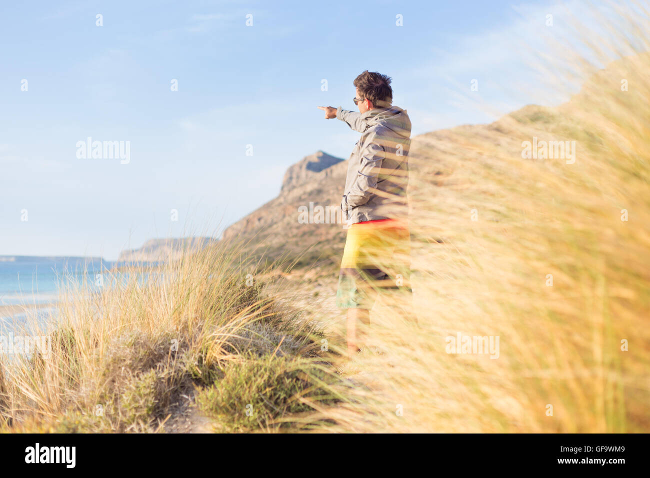 Free active man enjoying beauty of nature Stock Photo - Alamy