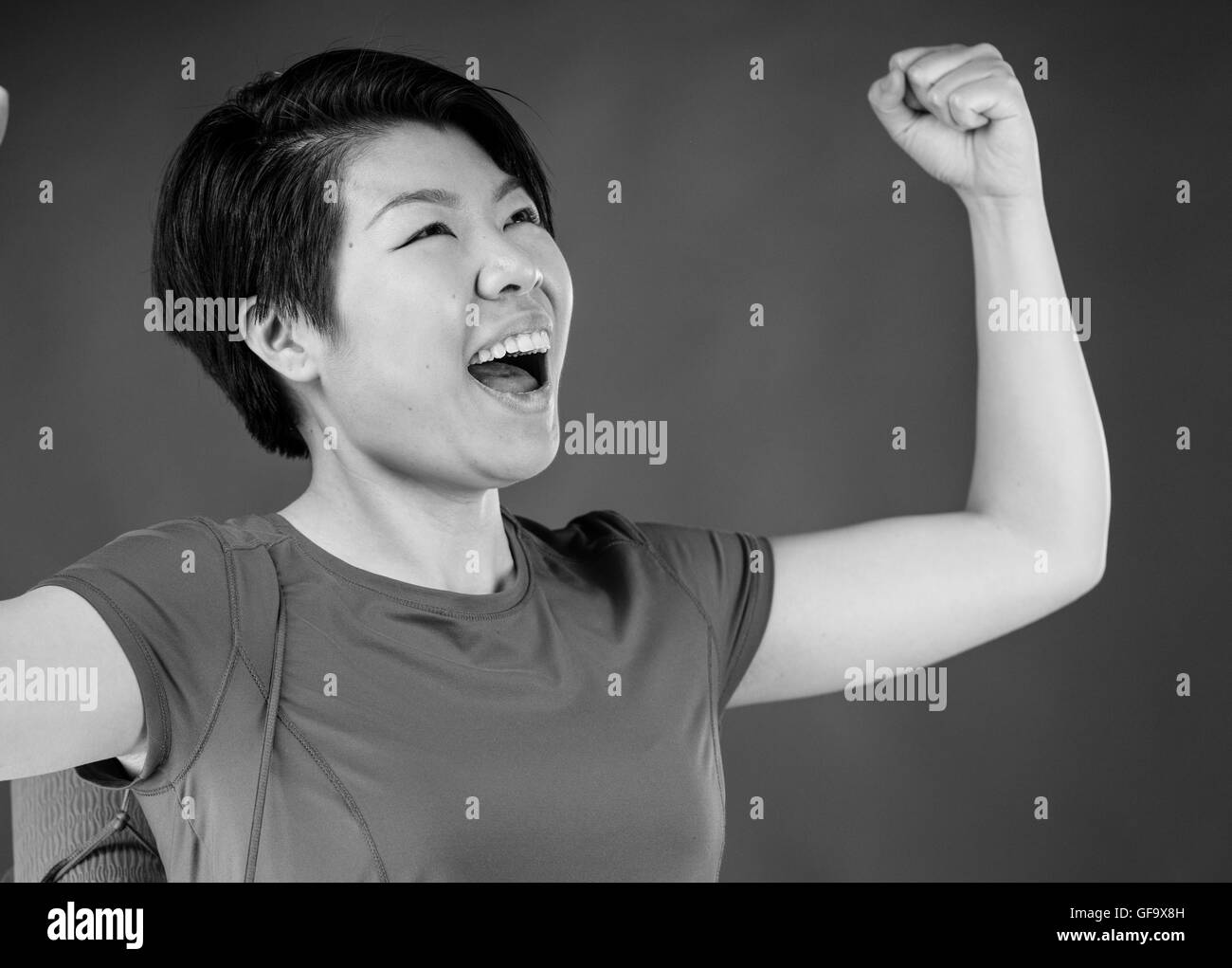 female model attractive woman on plain background with copy space free ...