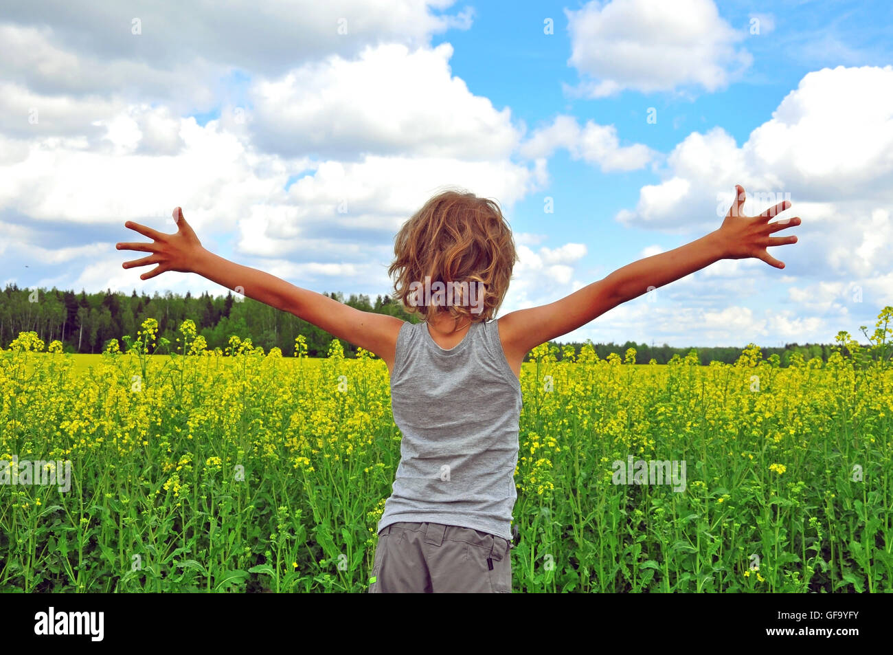 Child hugging the world Stock Photo - Alamy
