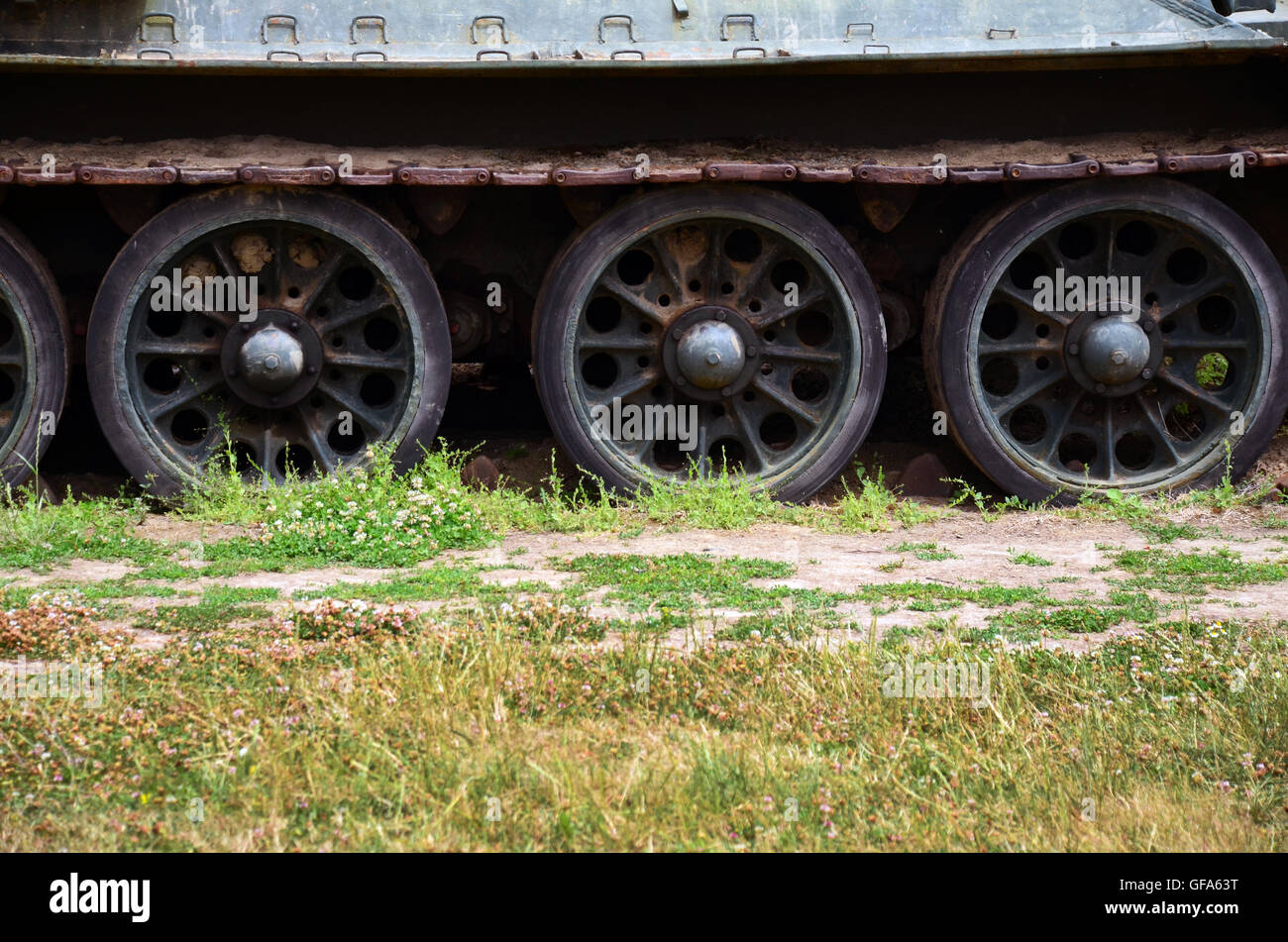 Army tank wheels hi-res stock photography and images - Alamy