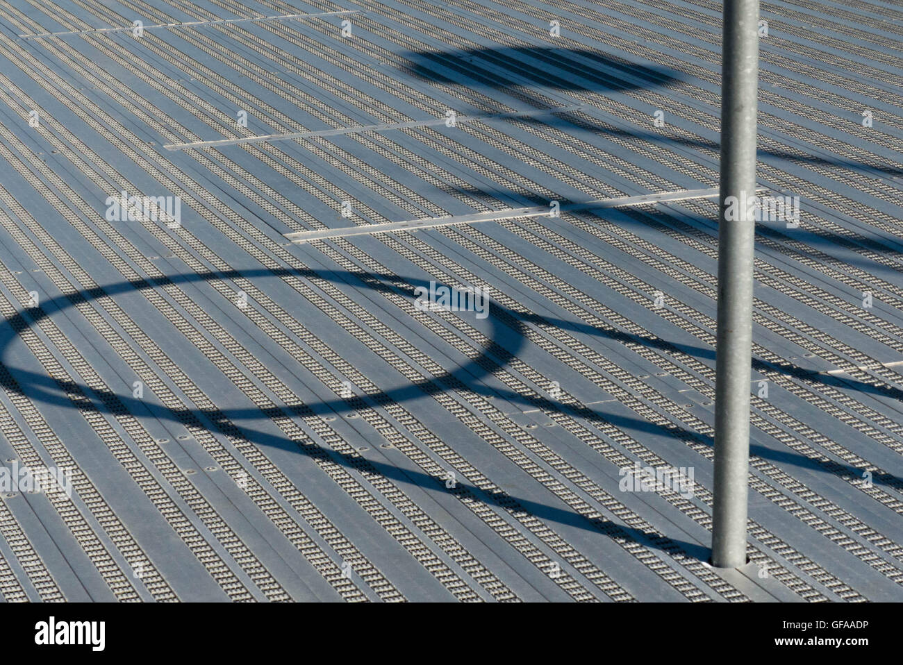 abstract shapes on athletic field,hoop,metal stand Stock Photo - Alamy
