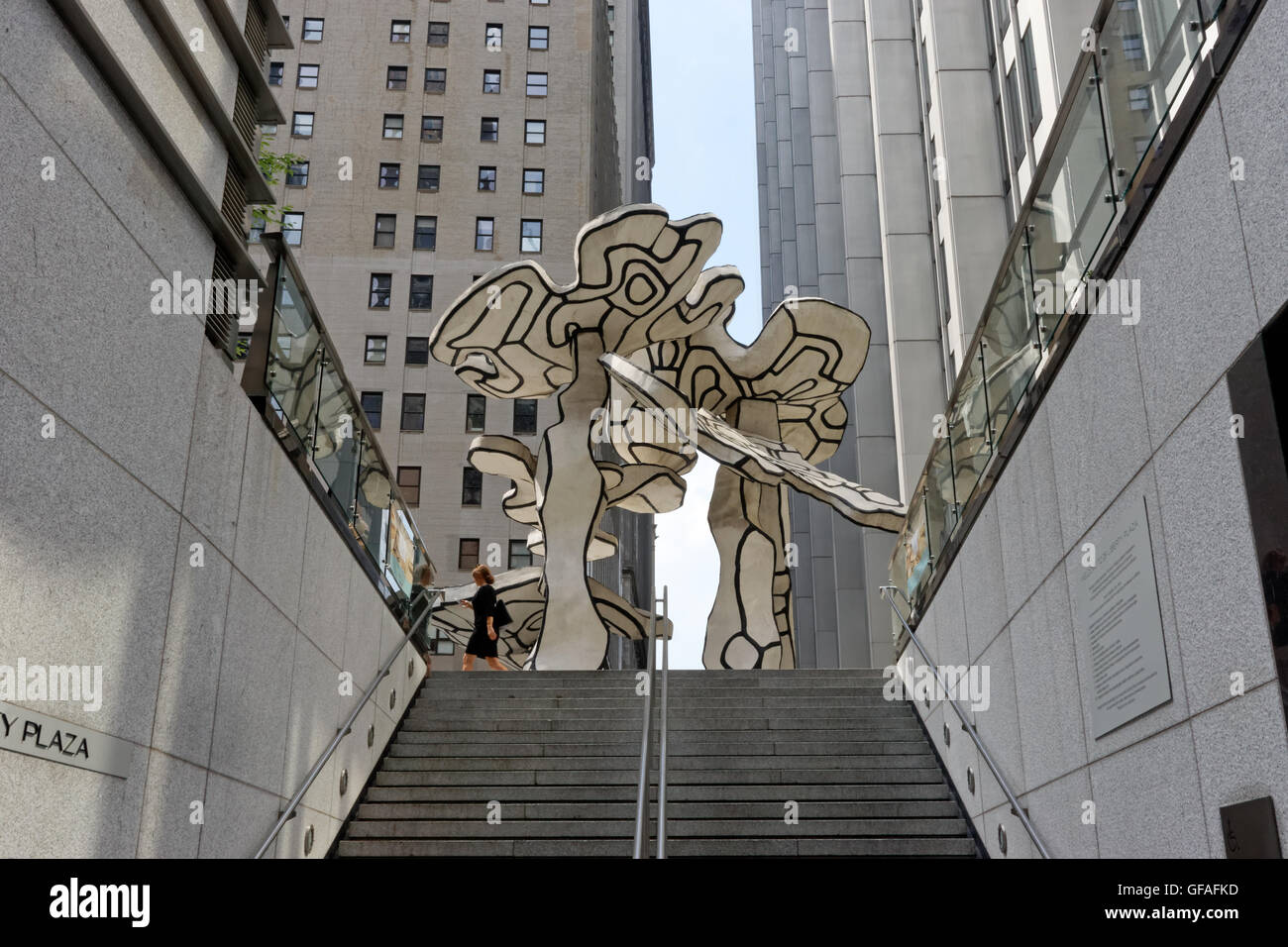 Jean Dubuffet's sculpture, “Group of Four Trees,” is a centerpiece of ...