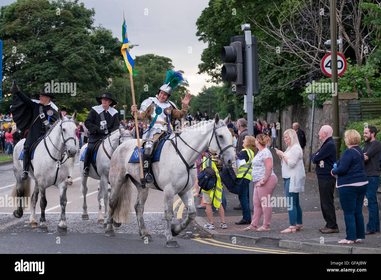 Musselburgh, UK. 29.Jul.2016. Musselburgh ROM 2016 The Riding of the ...