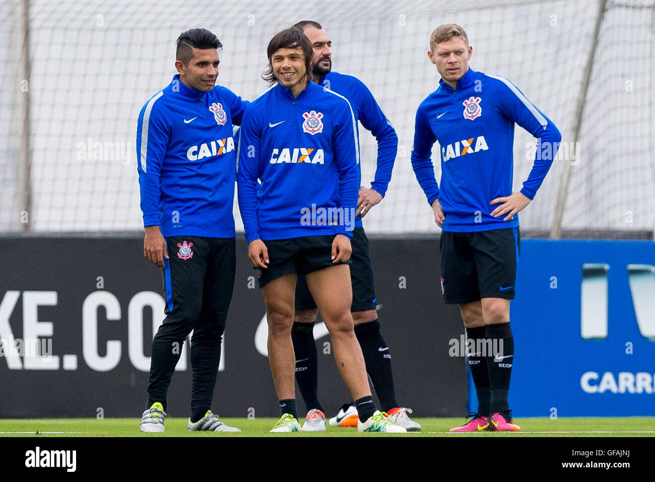 William Romero, Danilo and Marlone during Corinthians' ting heg held at ...