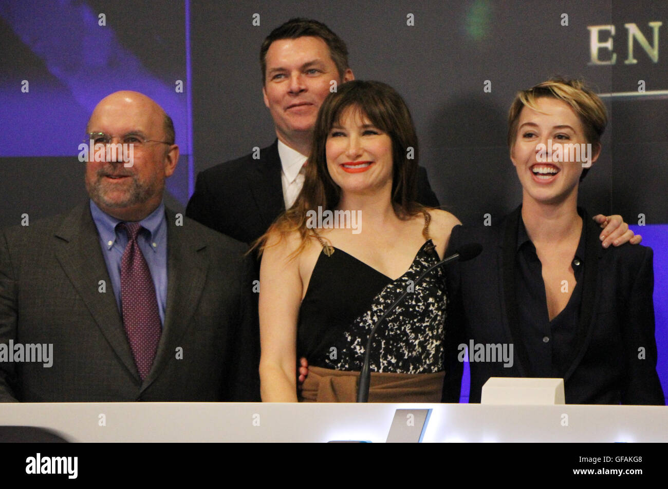 NEW YORK, NY-July 28: Thomas B. McGrath, Robert Simonds, Kathryn Hahn ...