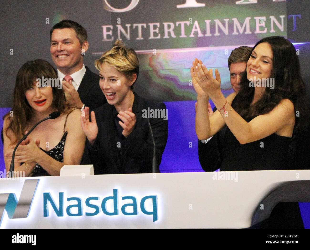 NEW YORK, NY-July 28: Robert Simonds, Kathryn Hahn, Sophie Watts ...