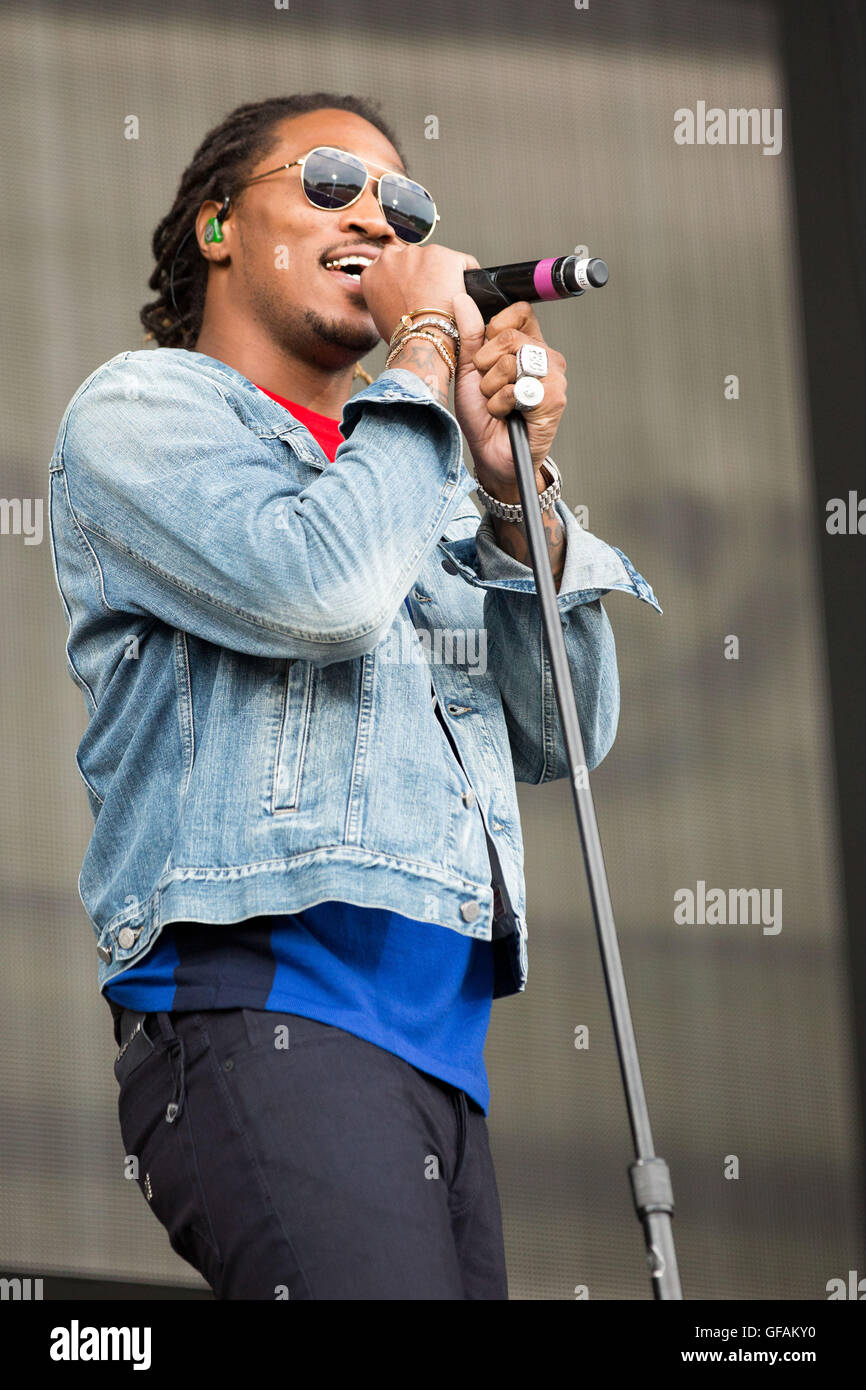 Chicago, Illinois, USA. 29th July, 2016. Rapper FUTURE performs live ...