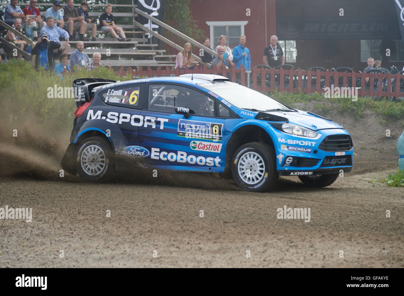 JYVÄSKYLÄ, FINLAND - JULY 30: Eric Camilli of France and Benjamin ...