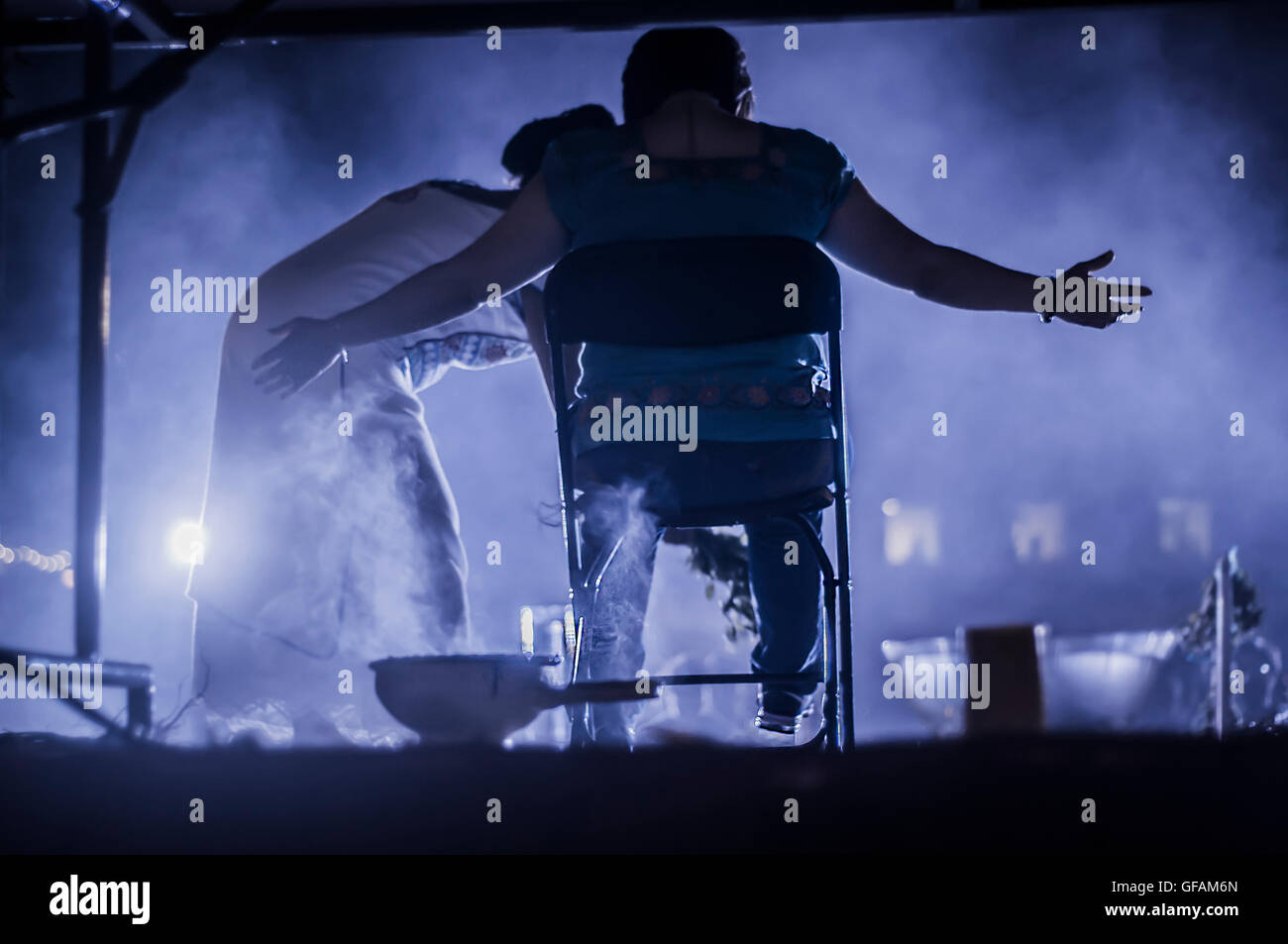 An indigenous performance was celebrated in front of Santo Domingo ...
