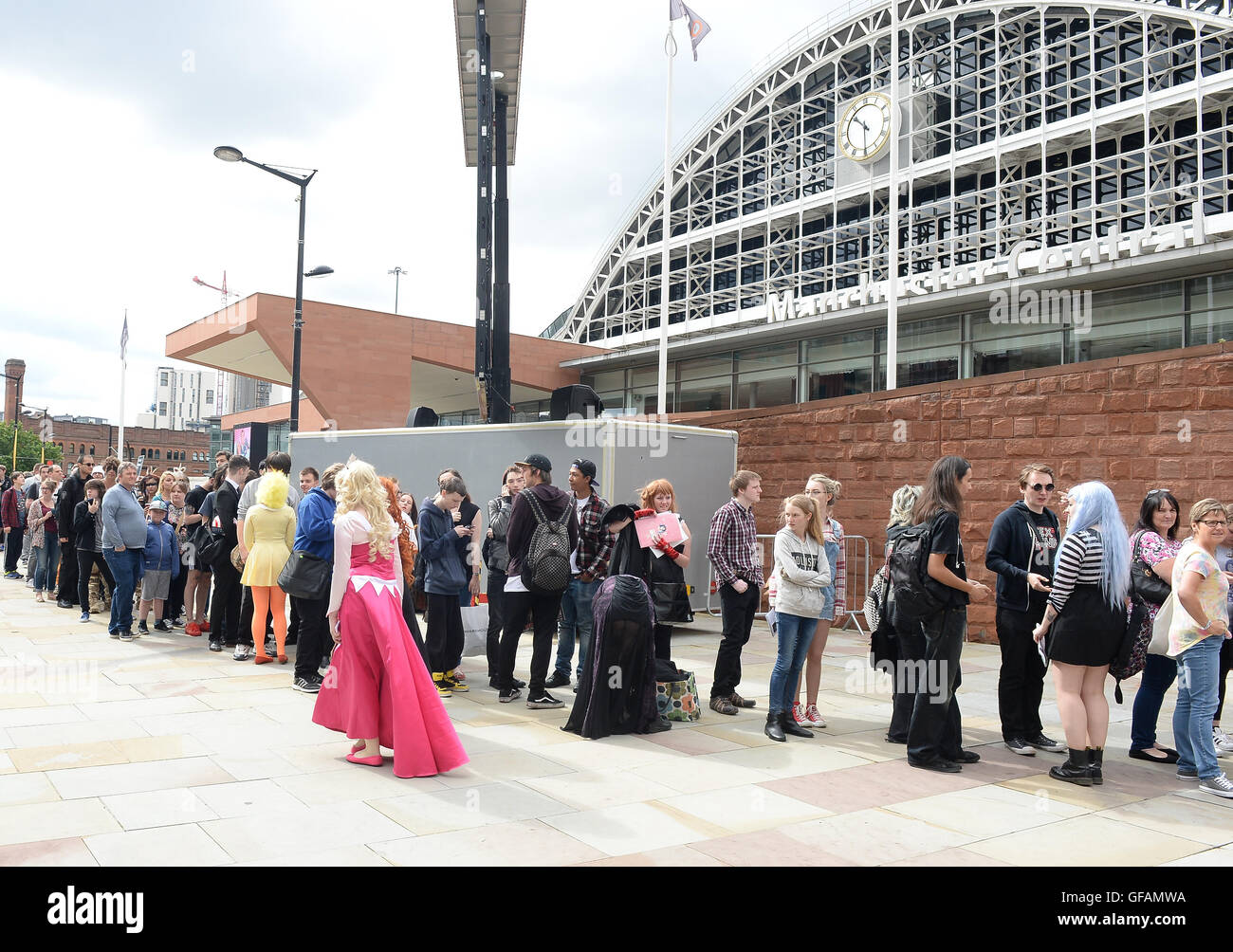 Manchester, UK. 30th July, 2016. Guests arrive at Manchester Central ...