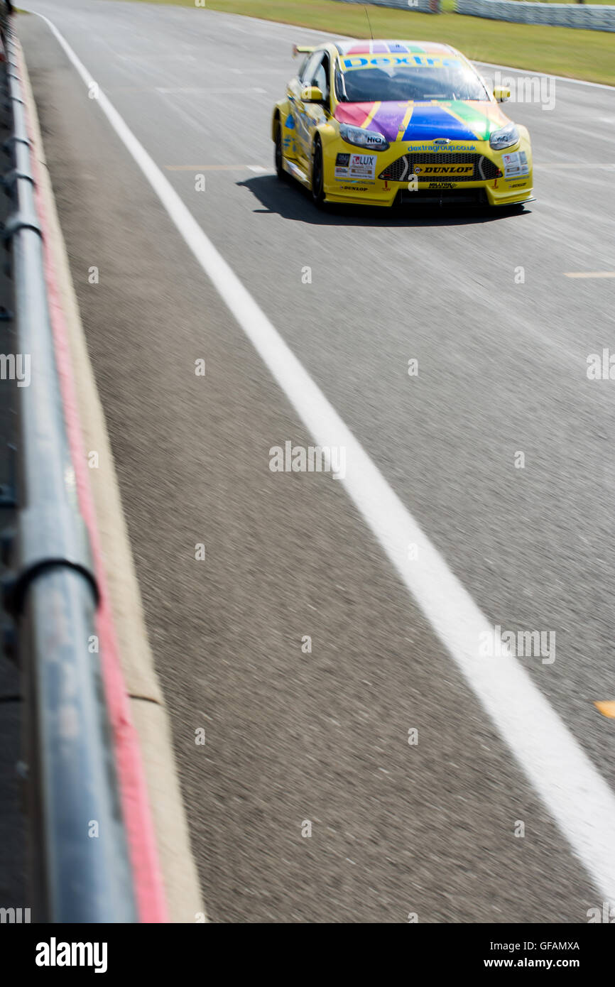 Norwich, Norfolk, UK. 30th July, 2016. BTCC racing driver Alex Martin ...