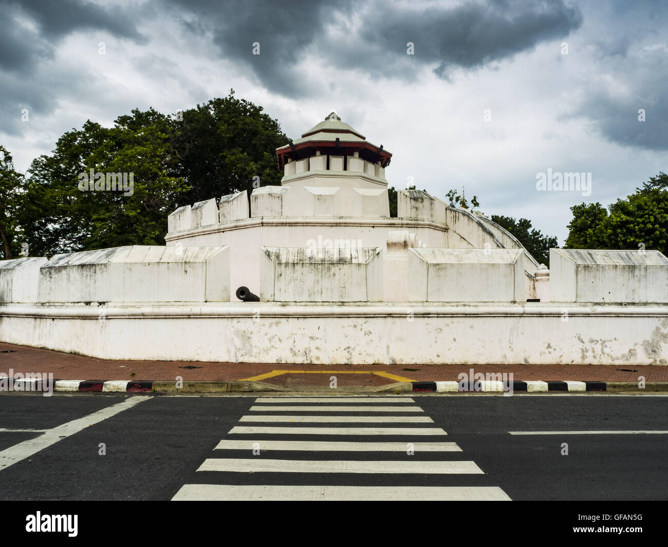 July 30, 2016 - Bangkok, Bangkok, Thailand - The remaining watchtower ...