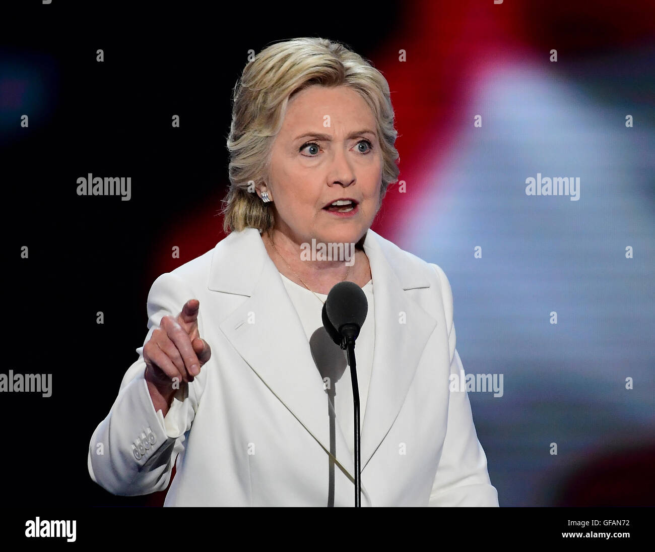 Hillary Clinton, the Democratic Party nominee for President of the ...
