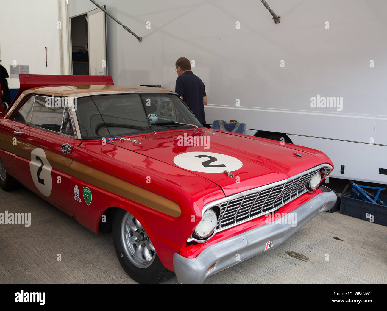 Silverstone,Towcester,UK,30th July 2016,Ford Falcon in the pitts at ...
