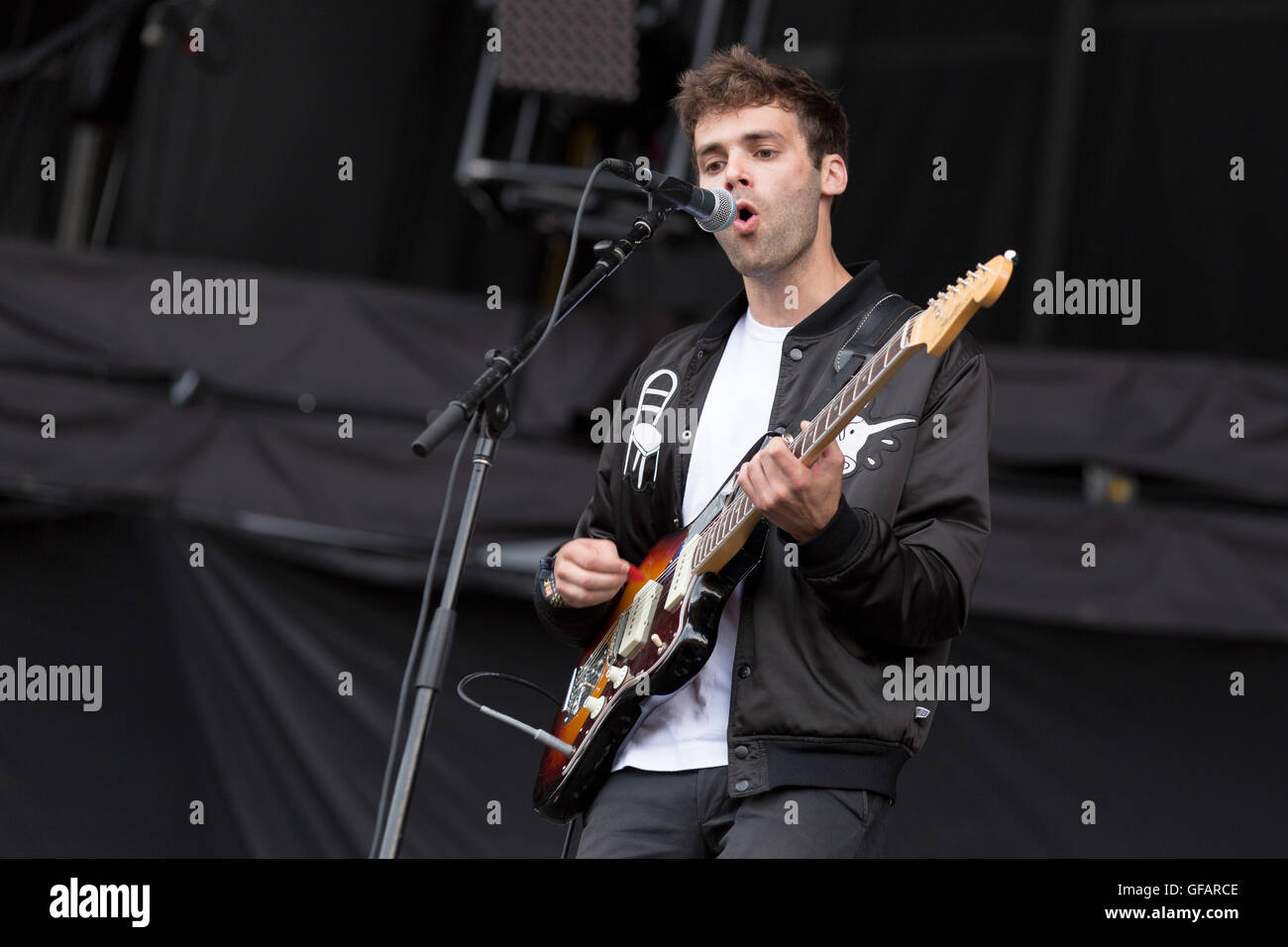 Chicago, Illinois, USA. 29th July, 2016. Musician JACKSON PHILLIPS of Day Wave performs live ...