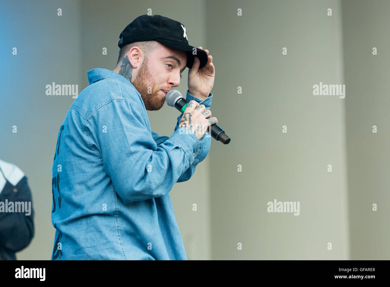 Chicago, Illinois, USA. 29th July, 2016. Rapper MAC MILLER performs ...