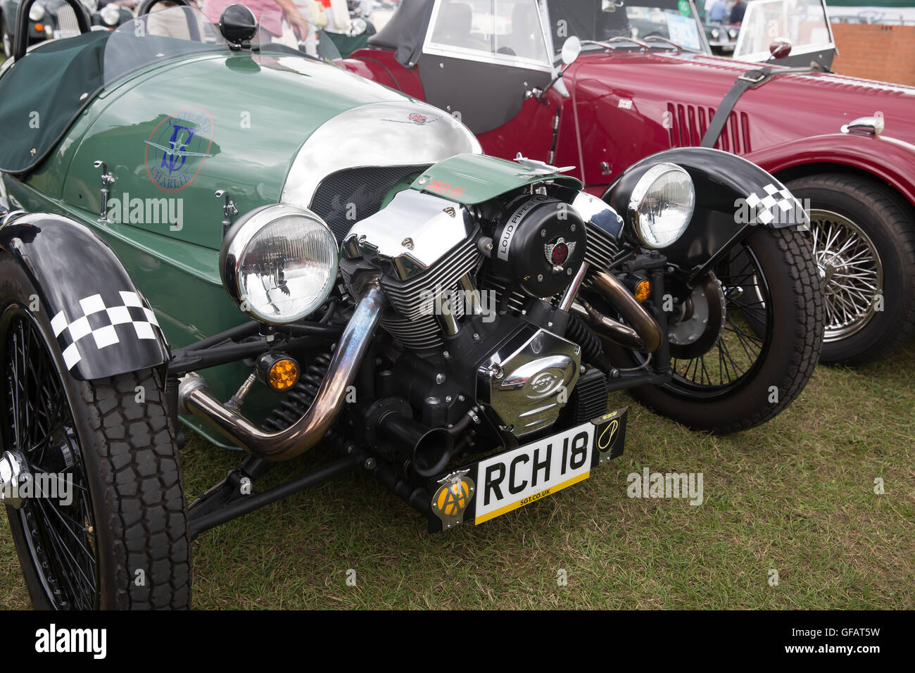 Silverstone,Towcester,UK,30th July 2016,Morgan engine on display at ...