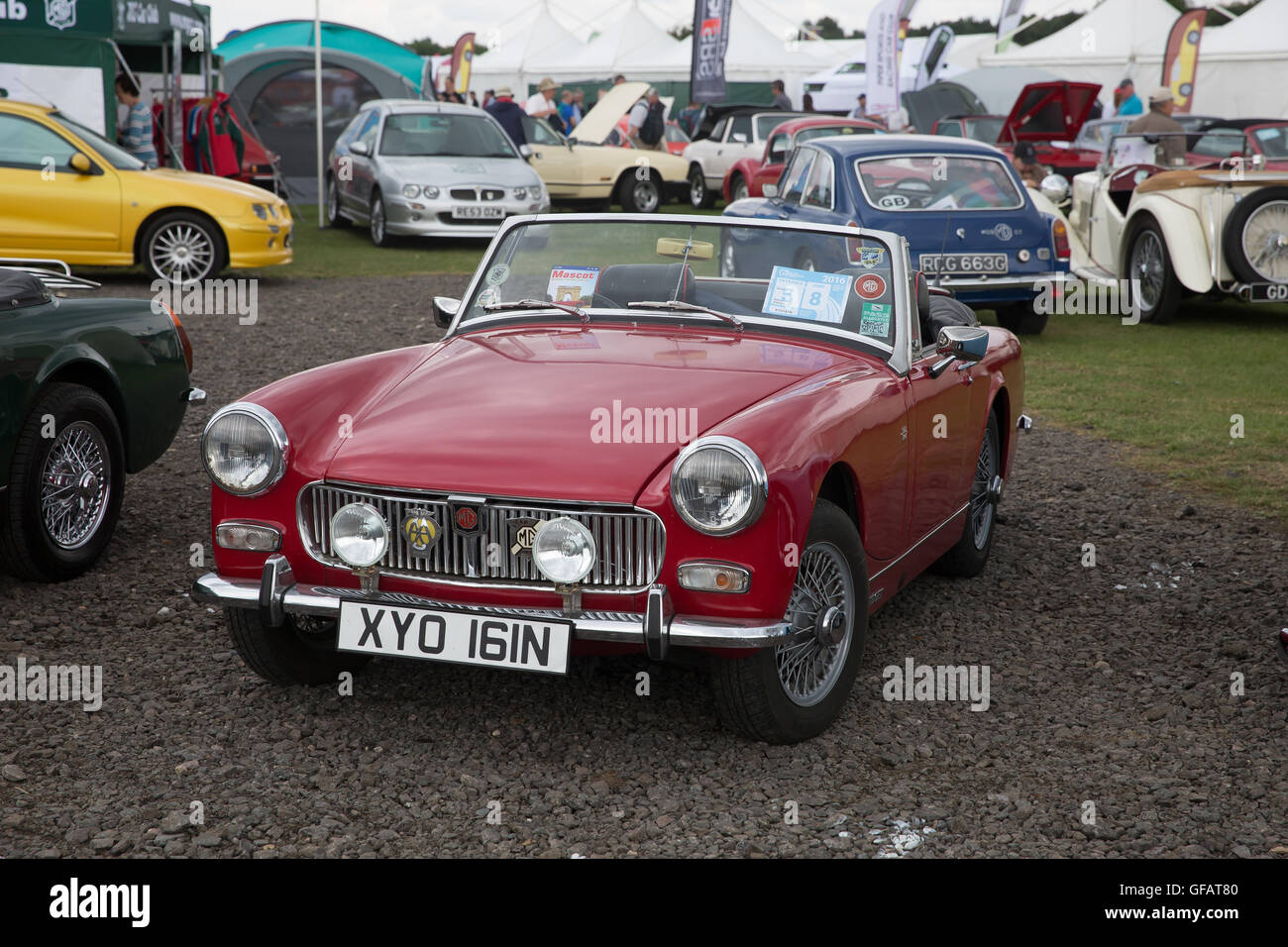 Silverstone,Towcester,UK,30th July 2016,MG parked at Silverstone ...