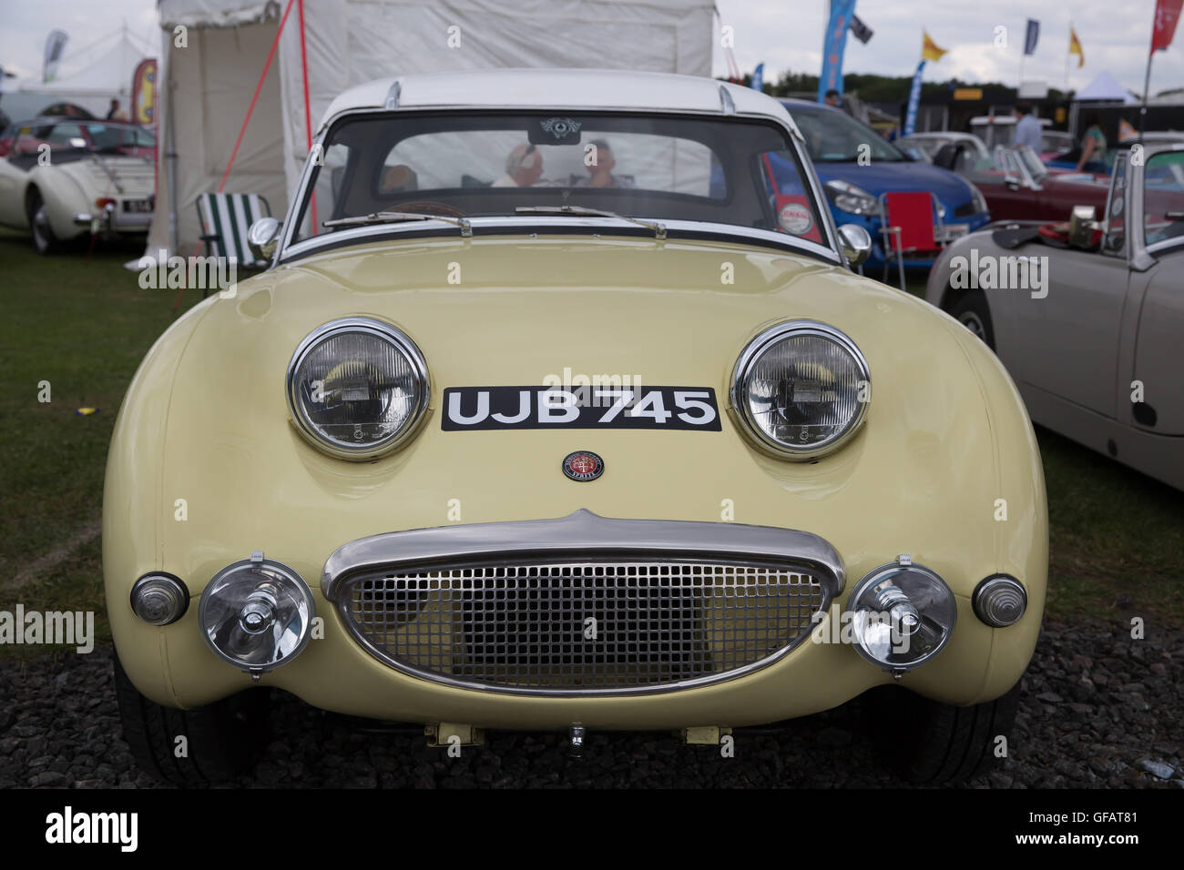 Silverstone,Towcester,UK,30th July 2016,Austin Healey sprite on display ...