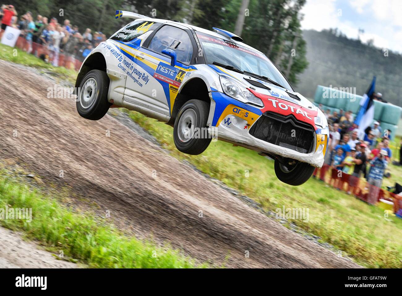 WRC Rally of Finland, stages 13-14. BERGKVIST Stock Photo - Alamy