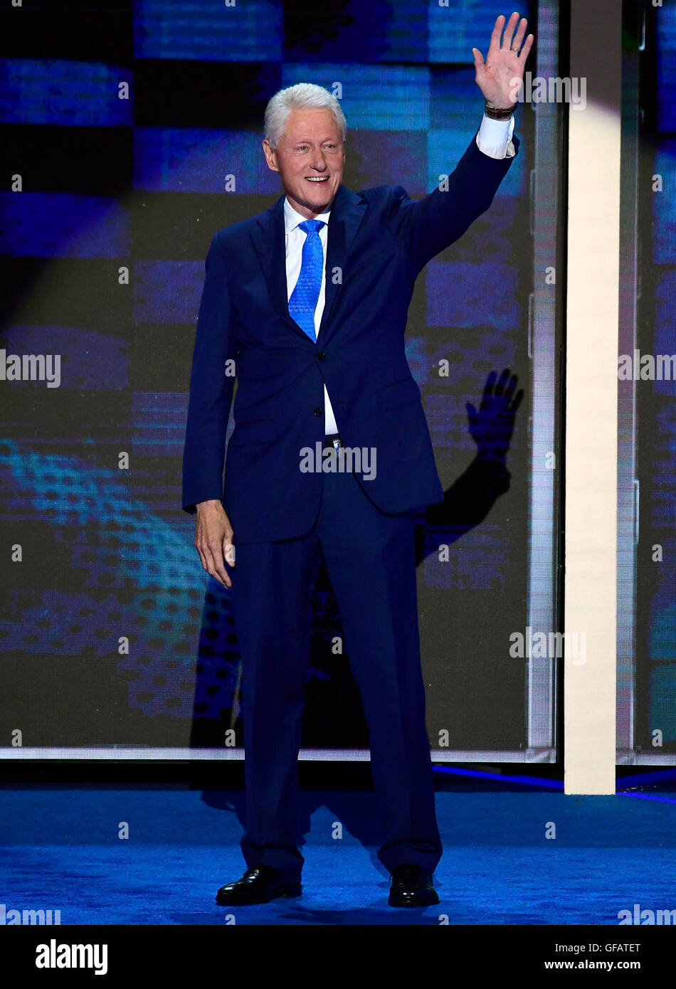 Philadelphia, Us. 26th July, 2016. Former United States President Bill ...