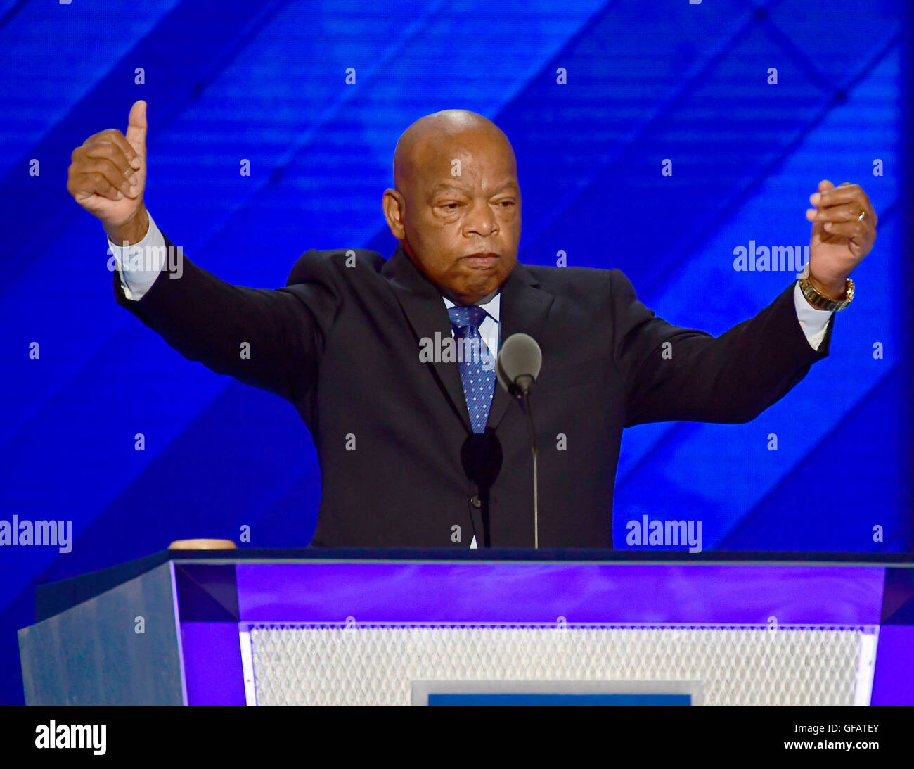 Hillary clinton with john lewis hi-res stock photography and images - Alamy
