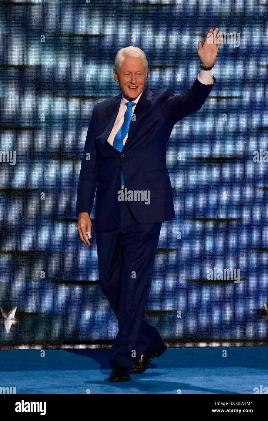 Philadelphia, Us. 26th July, 2016. Former United States President Bill ...