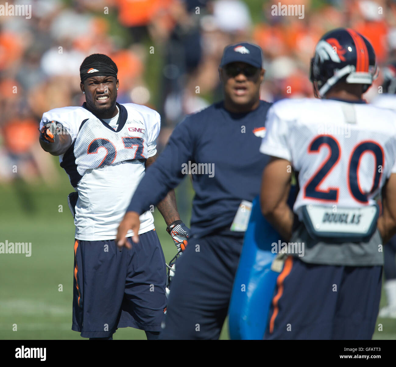 Englewood, Colorado, USA. 30th July, 2016. Denver Broncos RB RONNIE ...