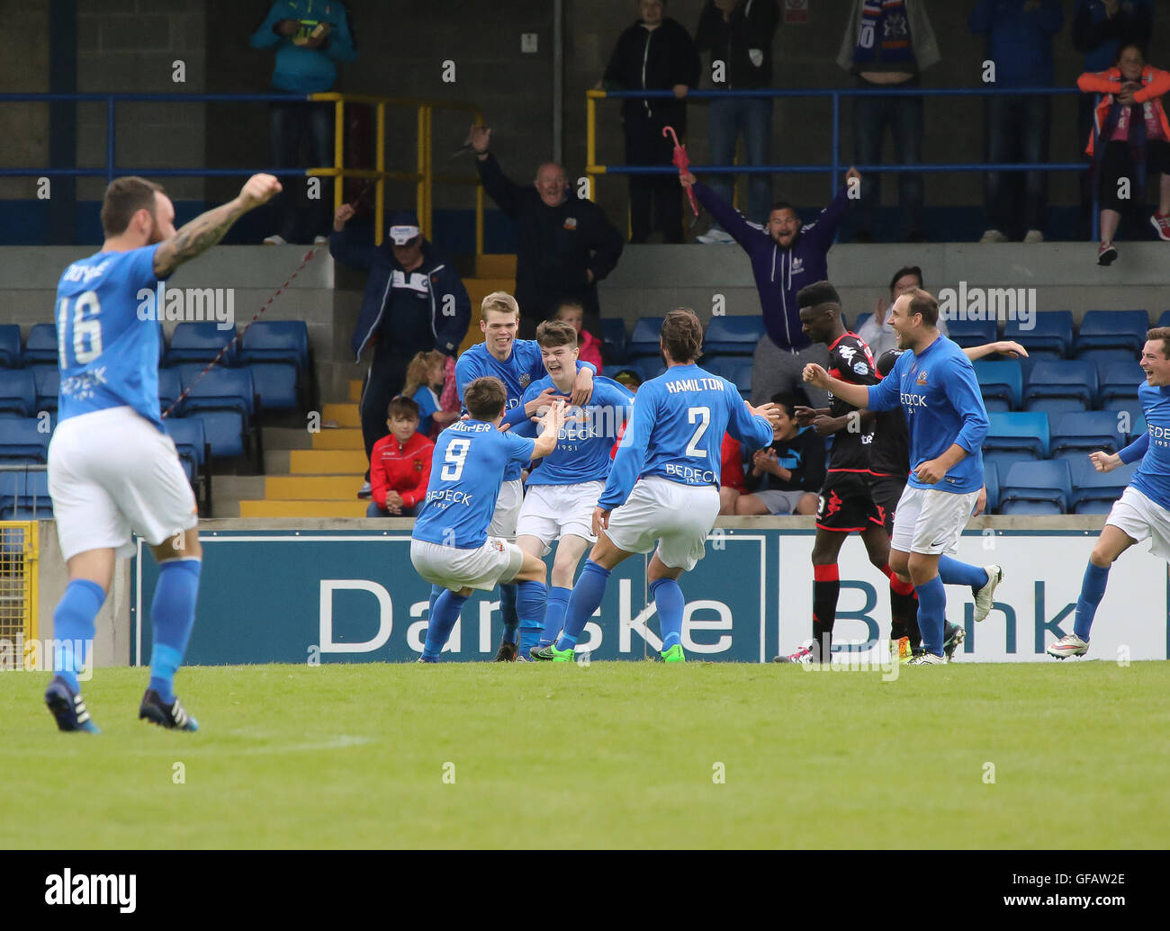 Jordan jenkins glenavon football club hi-res stock photography and ...