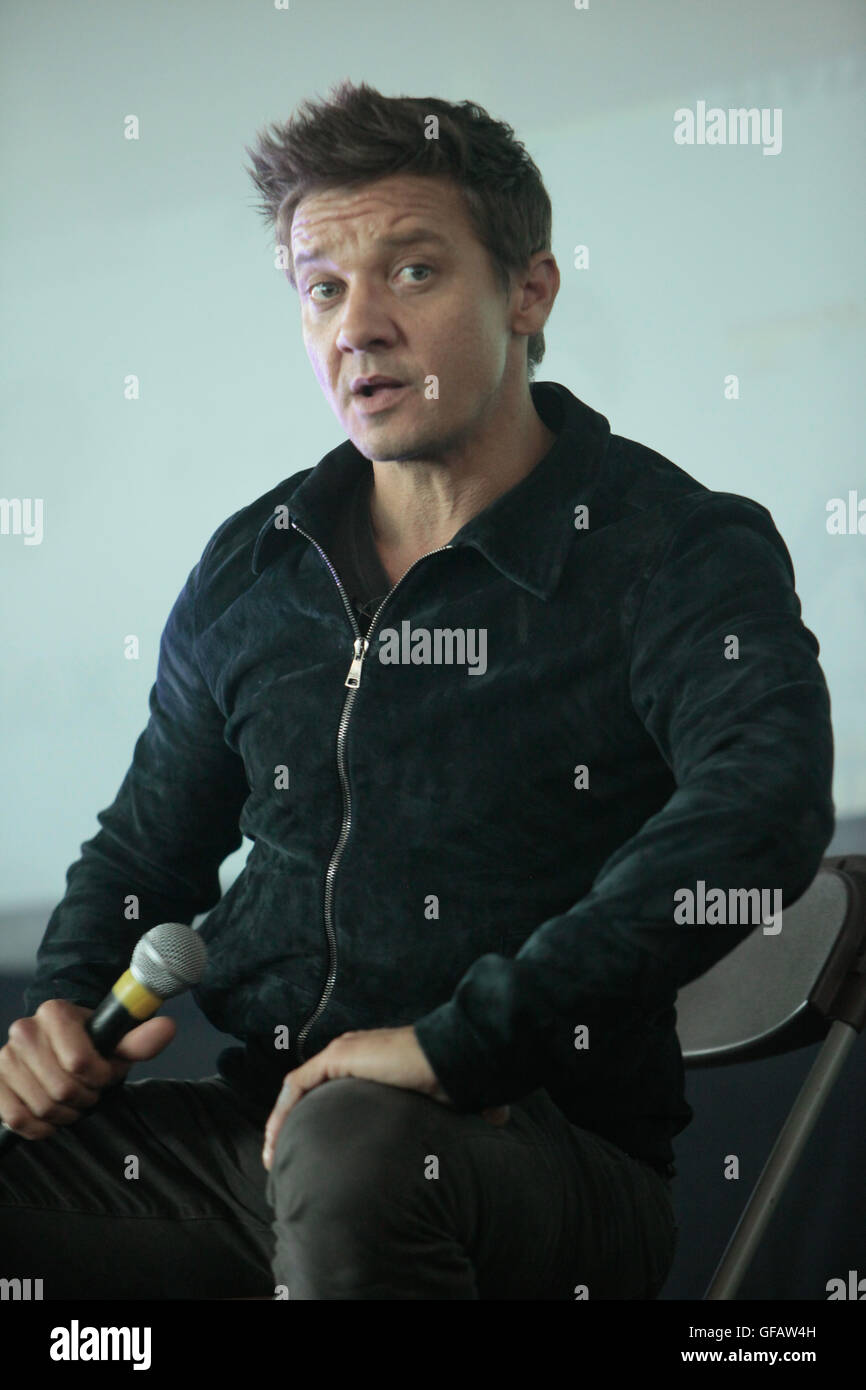 London UK 30 July 2016 American actor Jeremy Renner actor of many films ...