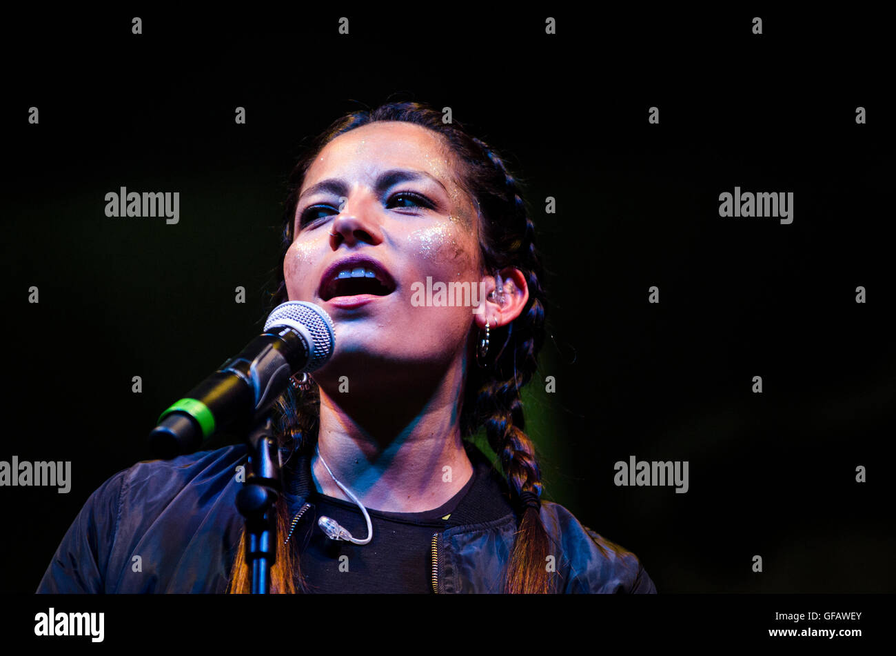 Charlton Park, Wiltshire, UK. 30th July, 2016. Ana Tijoux performs live ...