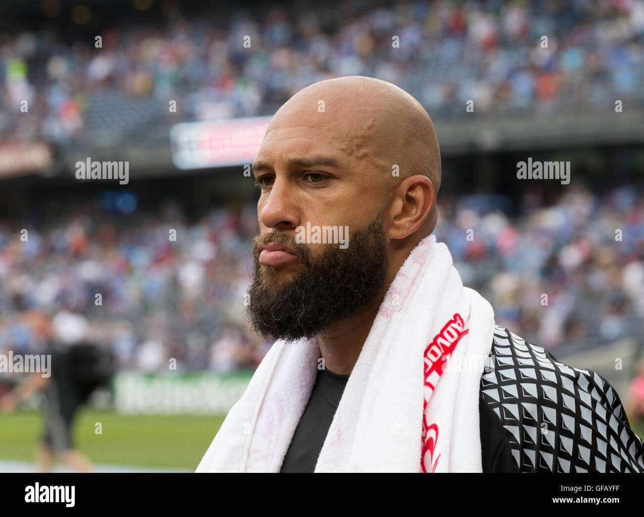 New York, USA. 30th July, 2016. Goalkeeper Tim Howard of Colorado ...