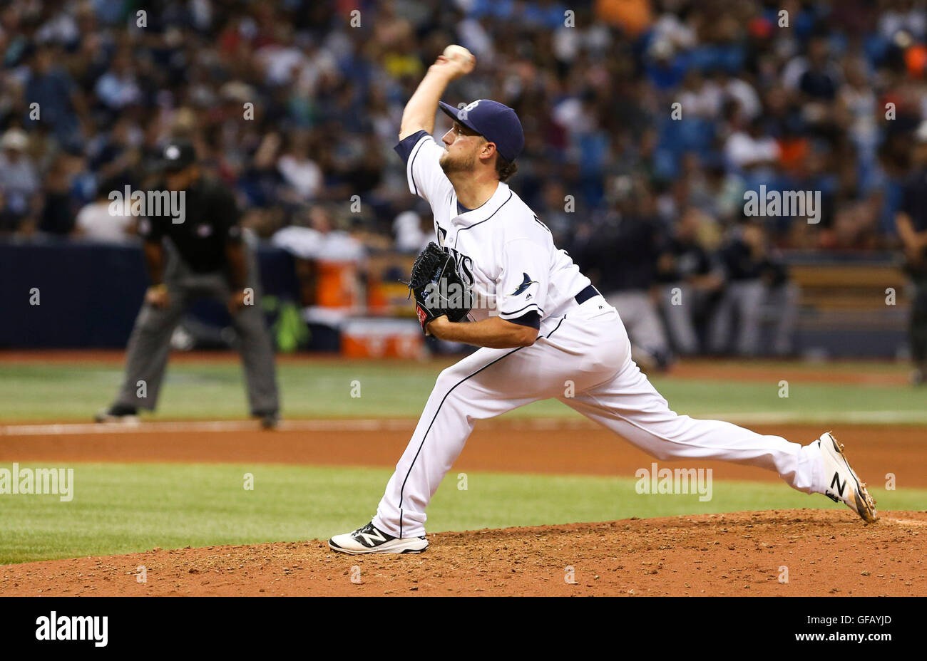 St. Petersburg, Florida, USA. 30th July, 2016. Tampa Bay Rays starting ...