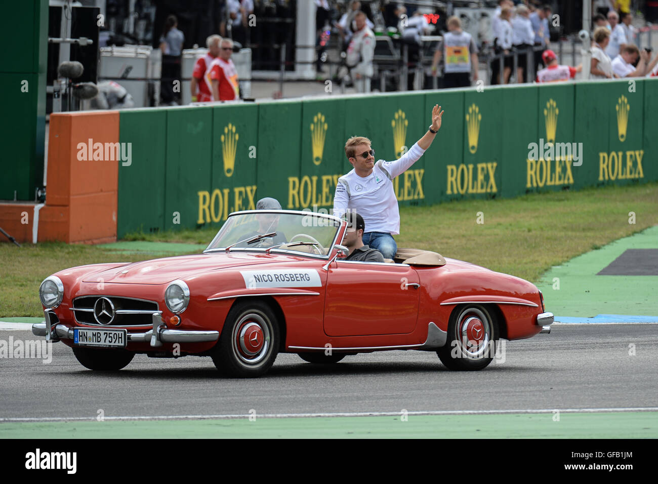 Hockenheim, Germany. 31st July, 2016. The German Formula 1 driver Nico ...