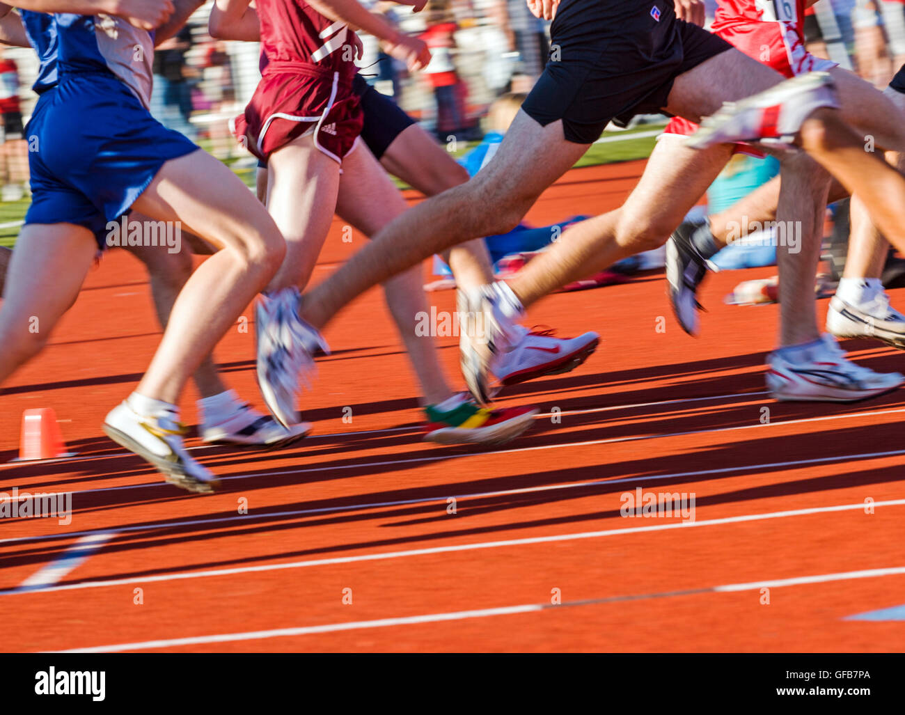 Motion Blur Of Legs Of High School Students Competing At The Henderson motion-blur-of-legs-of-high-school-students-competing-at-the-henderson