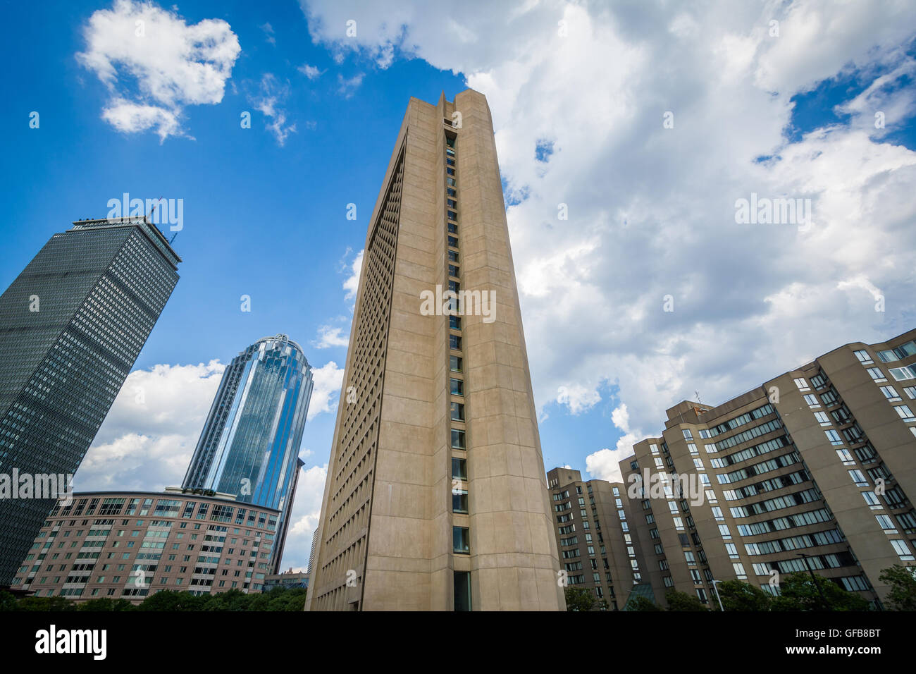 Buildings at the Christian Science Plaza, in Boston, Massachusetts ...