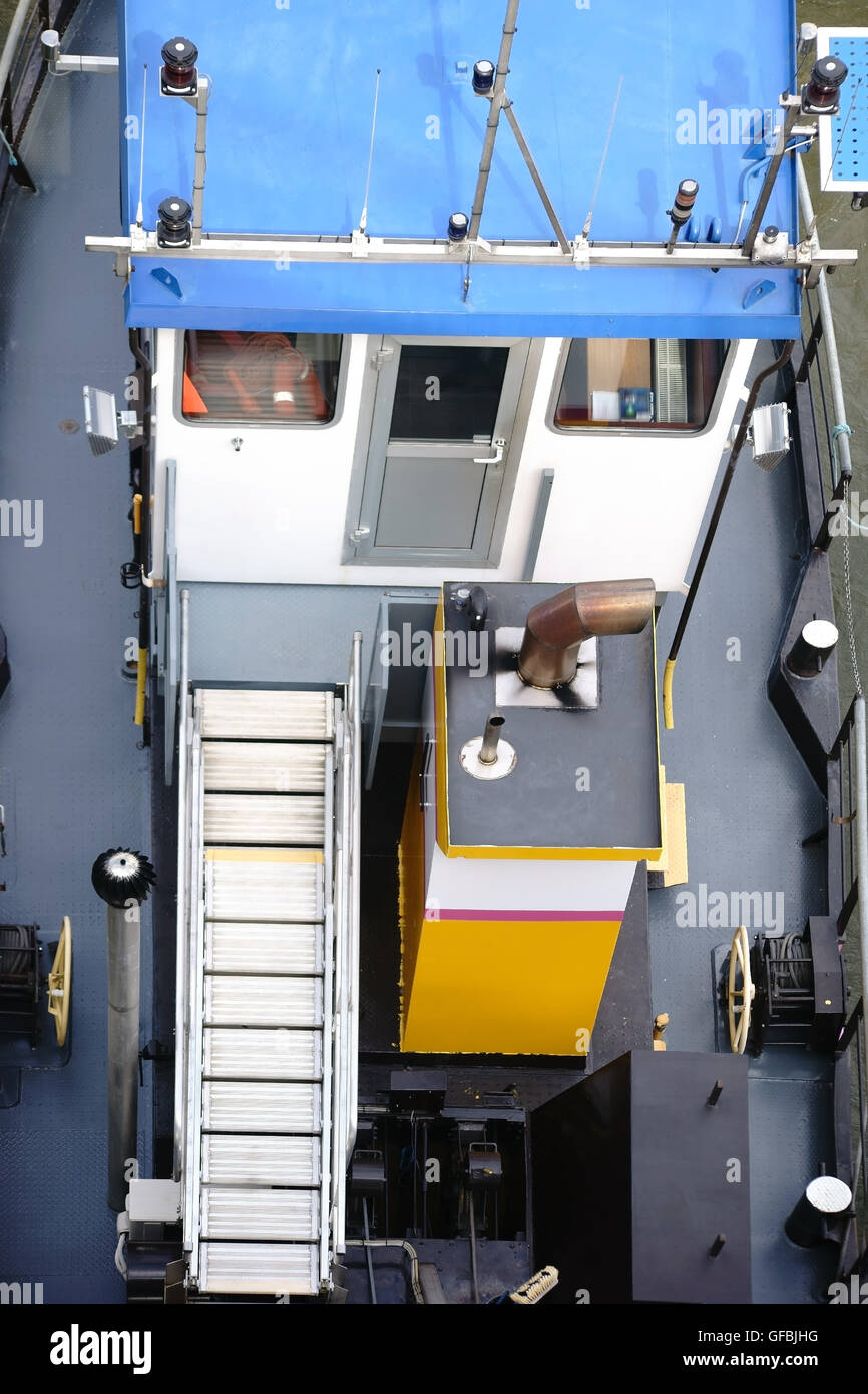 Ships Deck top view Stock Photo - Alamy
